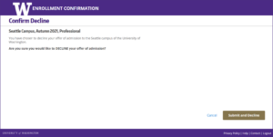 Enrollment Confirmation Deposit - Office of the University Registrar
